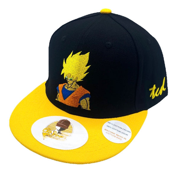 DragonBallZ Yellow Goku Super Saiyan Baseball Hat- 9Fifty Snapback TCD ...