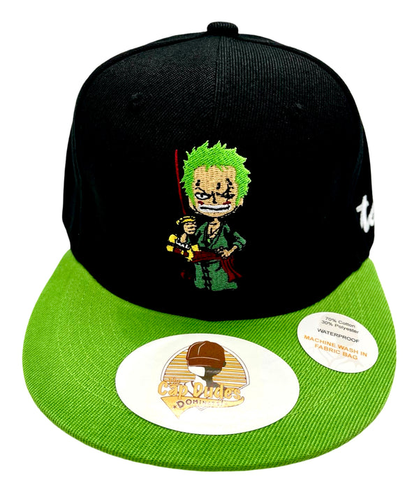 One Piece Zoro Baseball Hat - Anime Cap 9Fifty Snapback Style TCD – The ...